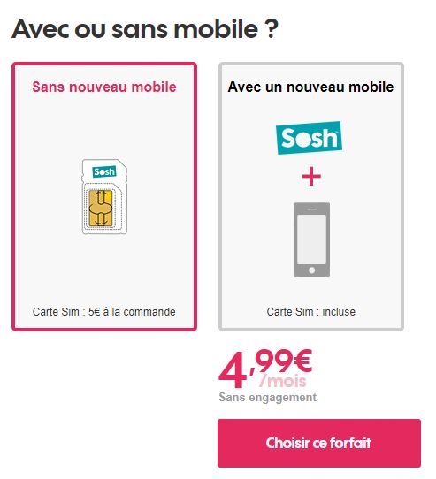 Prendre un forfait Sosh : souscrire son abonnement mobile - Capitaine Forfait